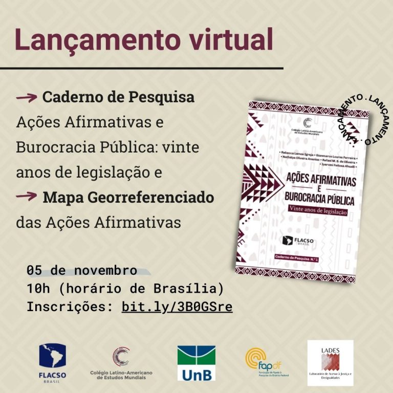 Flacso e UnB lançam caderno de pesquisa e mapa sobre Ações Afirmativas ...